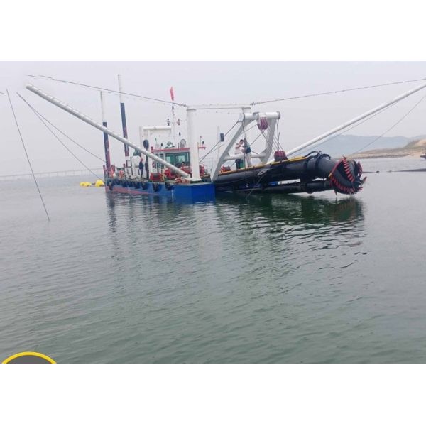 Quality CCS 7.5m Steel Mud Dredger with 1500m Discharge Distance Draft 1 Meter for sale