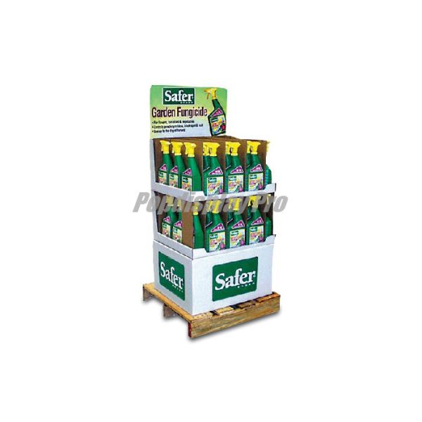 Quality Folding Cardboard Quarter Pallet Display Stands Recyclable With 2 Trays for sale