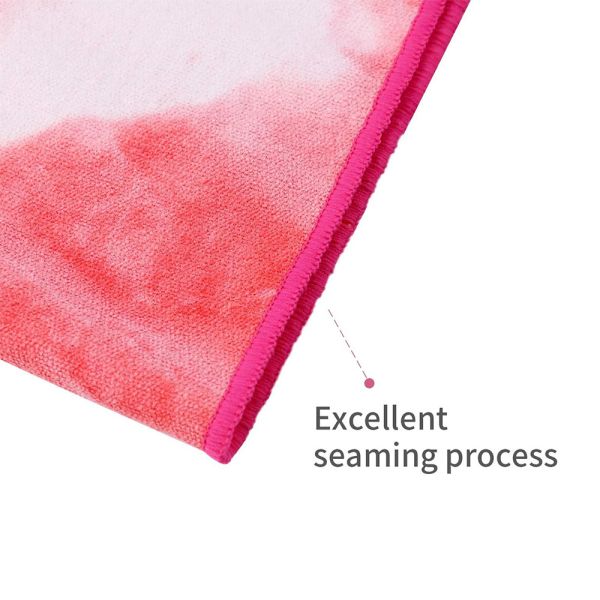 Quality Eco Friendly Non Slip Digital Printed Yoga Microfiber Mat Towel With Corner for sale