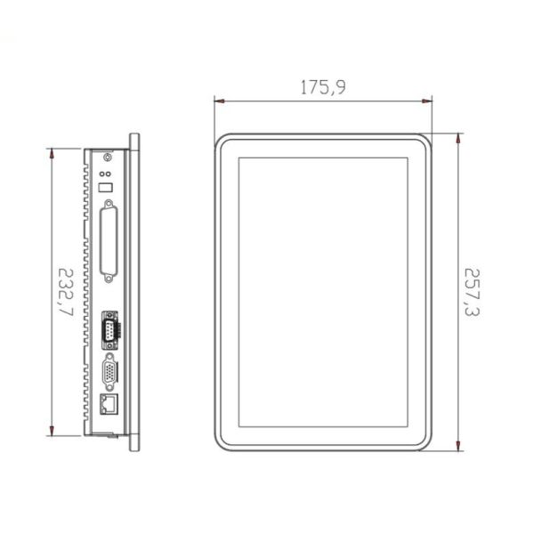 Quality 12V / 5A MINI Fiber Laser Marking Controller With 3 USB Ten Point Touch for sale