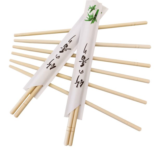 Quality Light Custom Bamboo Chopsticks Paper Packaging Personalized Bamboo Chopsticks for sale