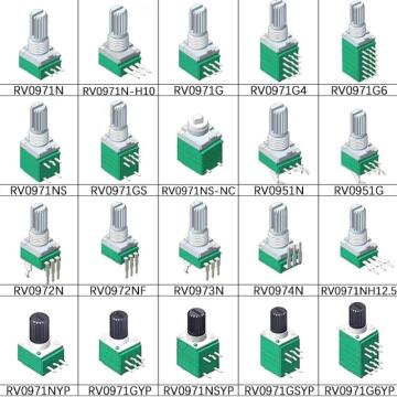 Quality RK097NS Single F Shaft Rotary Potentiometer Switch B10K B20K B50K B100K for sale