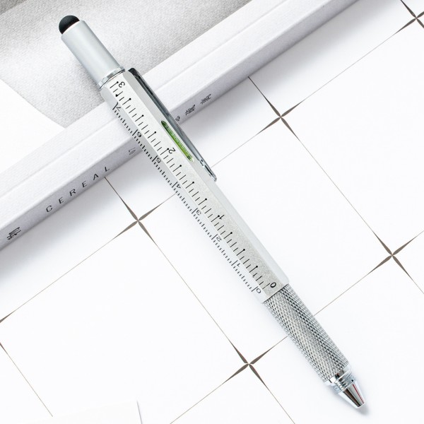 Quality Multifunctional Metal Creative Ballpoint Pen Ruler Screwdriver Touch Screen for sale