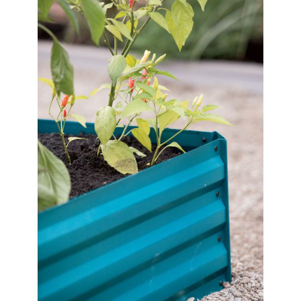 Quality Rectangular L240cm Galvanized Garden Beds For Outdoor for sale