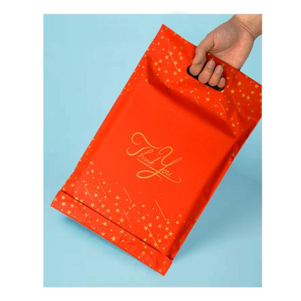 Quality 50 Micron-100 Micron PE Biodegradable Poly Mailers With Handle for sale