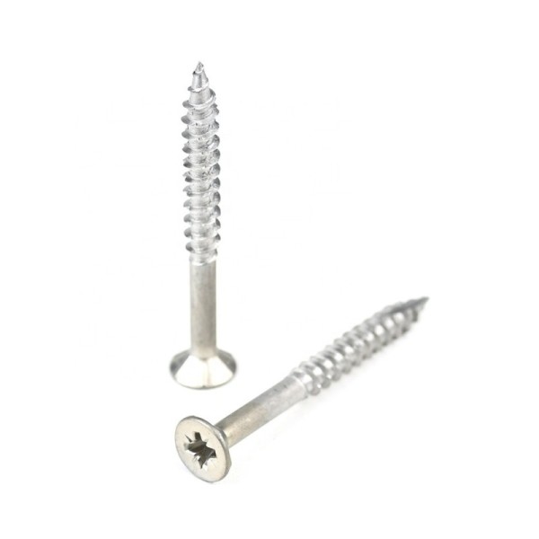 Quality SUS410 Pozidriv 50mm Flat Head Chipboard Screw for Cement Fiberboard Installation for sale