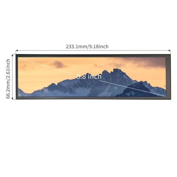 Quality 8.8 Inch Car Display Touch Screen 600 Cd/M2 HDMI Capacitive Touch Screen 480X1920 for sale