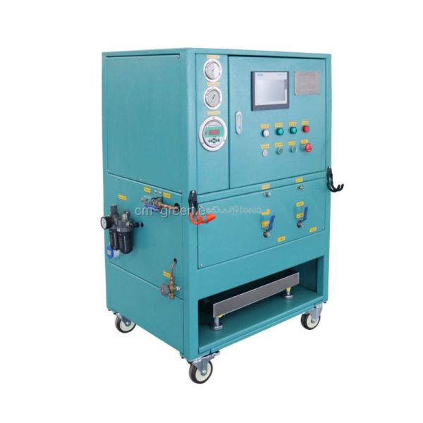 Quality R404a Refrigerant Split Charging Machine Oil Less Recovery Pump Ac Recovery Recharge Machine for sale