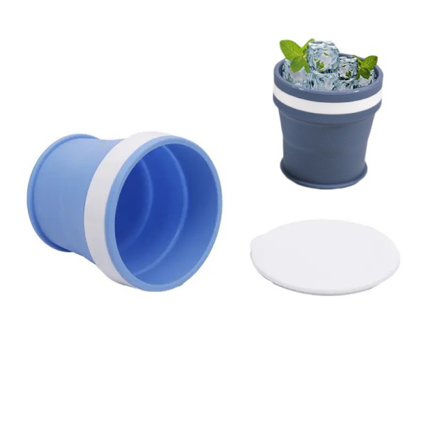 Quality Custom Printed Logo Reusable Coffee Drinking Cup Collapsible Silicone Mugs for sale