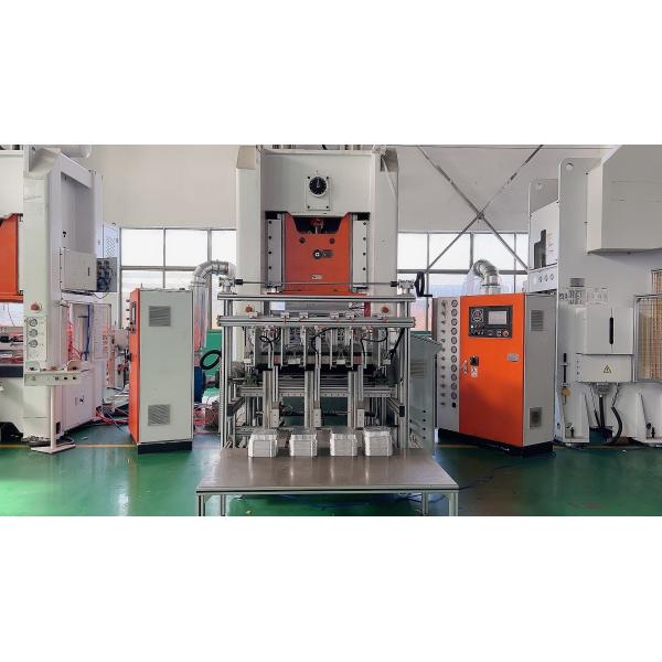 Quality Mitsubishi Controlled 12000 Pcs/h Output Aluminium Foil Container Machine LK-T80 for sale
