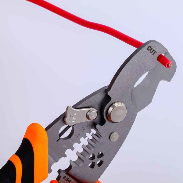 Quality 185mm Wire Insulated Combination Plier Diagonal Cutting For 10-22 AWG Cables for sale