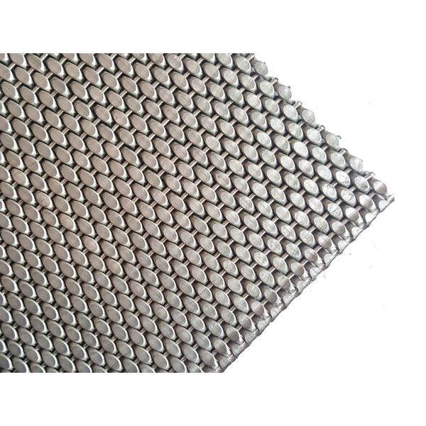 Quality Antique Brass Plated Metal Mesh Cladding , Brass Color Elevator Cab Wire Mesh for sale