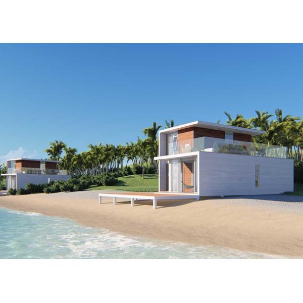 Quality Fresh Prefabricated Summer House , Wooden Cottage House Shock Resistance for sale