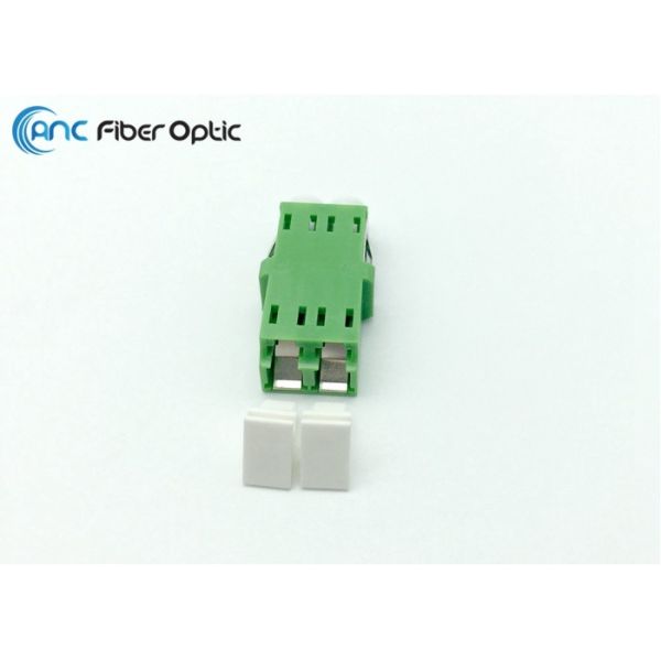 Quality LAN LC APC Fiber Optic Coupler Flangeless Duplex With Internal Shutter for sale