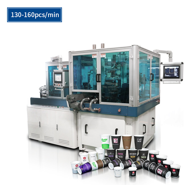 Quality Vertical Automatic Paper Cup Machine With Hot Air Sealing 130pcs/Min for sale