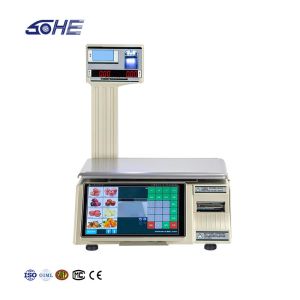 Quality Maximum Range 30kg Intelligent Bar Code Table Scale SHW-TMF6 with 10/7 Inch for sale