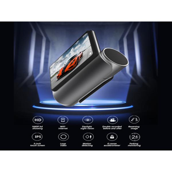 Quality Car ADAS Touchscreen Dash Cam WIFI GPS Dual Lens Built In DVR Recorder for sale