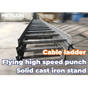 Quality High Speed Ladder Edge Cable Tray Roll Forming Machine With Servo Feeding And for sale