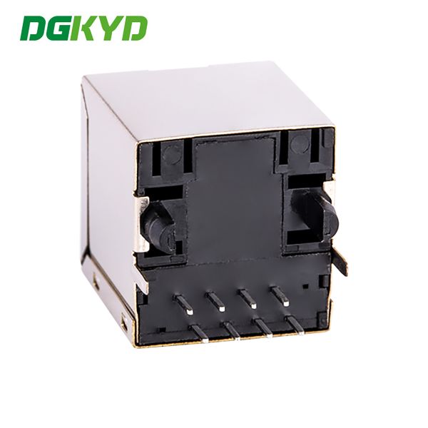 Quality 100Mbps 180 Degree Direct Insertion RJ45 Network Connector 8PIN Vertical Socket for sale