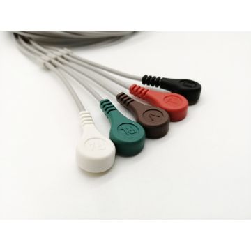 Quality 15Pin 3lead/5lead Compatible Direct Connect ECG Cable AHA 3.6m Fukuda Denshi for sale