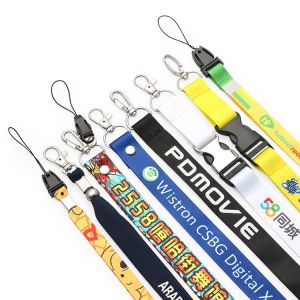Quality Custom Logo Lanyards Polyester Material for Office Occasions for sale