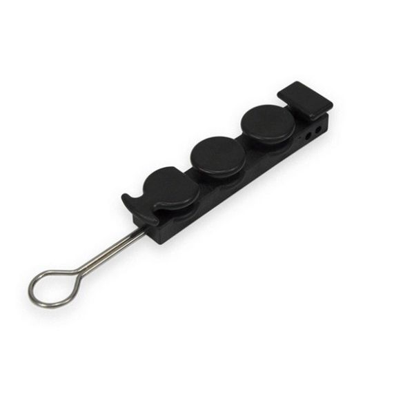 Quality Plastic Flat Fiber Optic Drop Cable Clamp For FTTH for sale