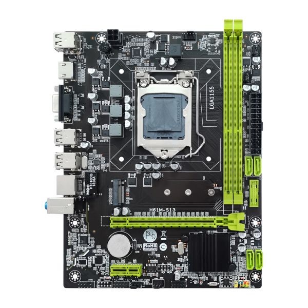 Quality 2ed 3th GEN lga1155 motherboard H61M-S13 matx  2 ddr3 for PC for sale