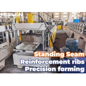 Quality High Precision Standing Seam Roofing Roll Forming Machine With Chain Drive And for sale