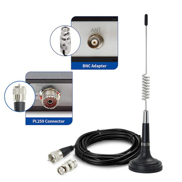 Quality Black Mini UHF 27mhz Base Station Antenna Magnetic Car Aerial for sale