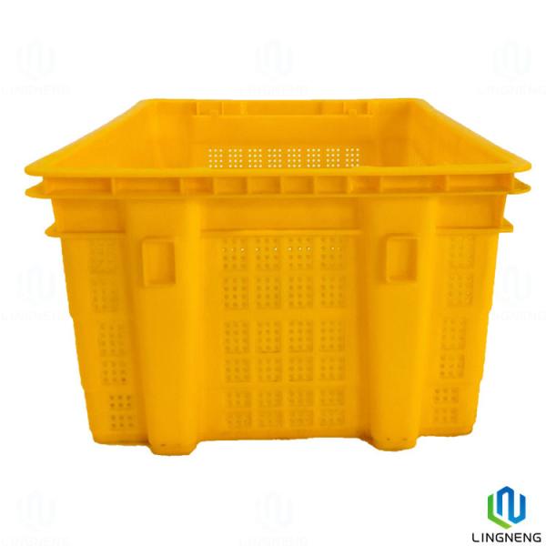 Quality Food Grade Plastic Fruit And Vegetable Crates Stackable Nestable for sale