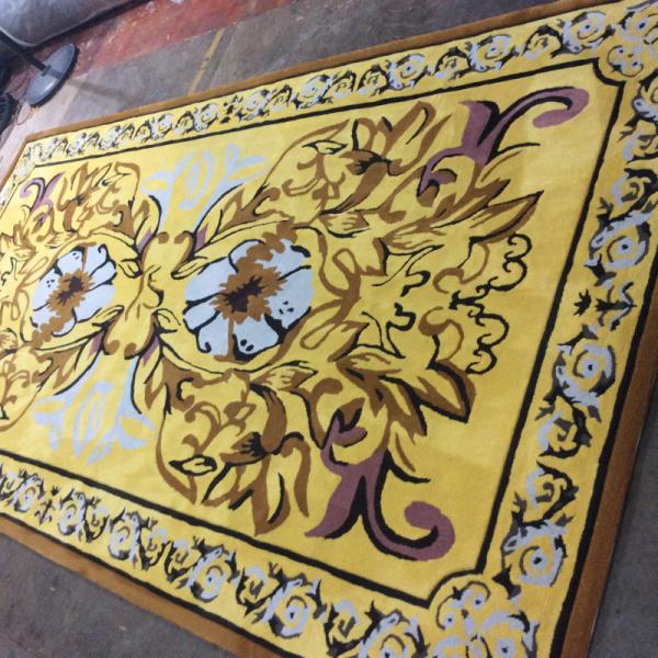 Quality Custom End Handmade Floral Carpet for Hotel Living Room in Any Color Pattern and for sale