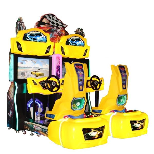 Quality Double Players Car Driving Arcade Machine Luxury For Shopping Mall for sale