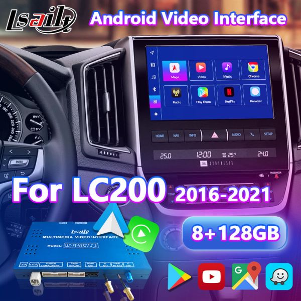 Quality Lsailt Android Multimedia Video Interface for Toyota Land Cruiser 200 LC200 VX VXR VX-R 2016-2021 for sale