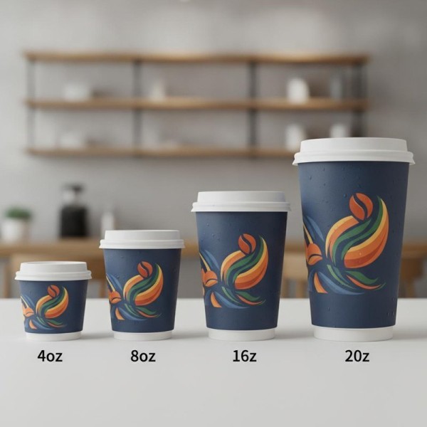 Quality Custom Logo Printed Paper Coffee Cup Full Color HD Branding Hot Drink 4oz 8oz 12oz 16oz 20oz for sale