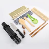 Quality Healthy Sushi Rolling Mats , Handmade Bamboo Sushi Kit Polished Cuisine for sale