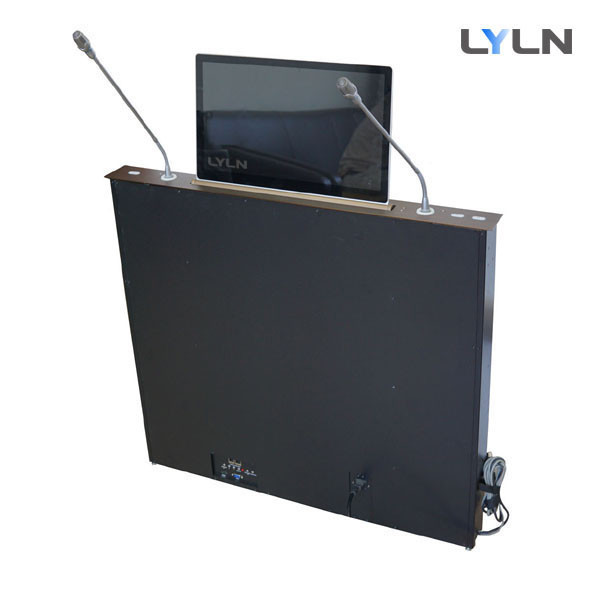 Quality CE Approved Retractable Monitor & 2 Microphones For chairman seat in conference for sale