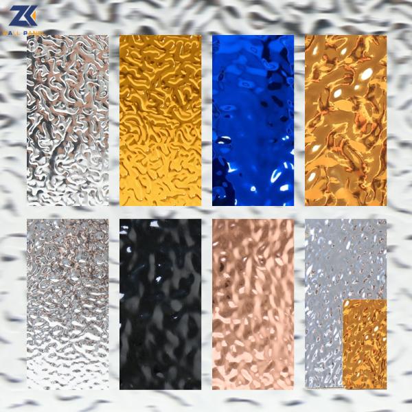 Quality 3D Water Ripple Board Eco Friendly Bamboo Charcoal Wood Veneer for sale