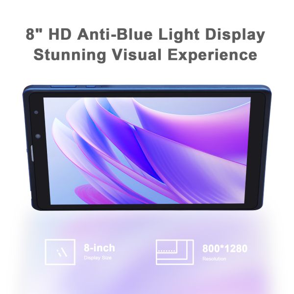 Quality C Idea Blue 8 Inch Tablet PC Large Storage Dual Cameras Metal Tablets For for sale