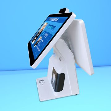 Quality Desktop Self Service Touch Screen Ordering Kiosk Dual Screen Cashier Machine for sale