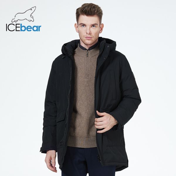 Quality Convenient Mens Parka Jacket Size L To 4XL Bio Down Jacket With Many Pockets for sale