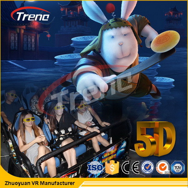 Quality Safety Theme Park Roller Coasters 5D Movie Theater With Hydraulic System For film for sale
