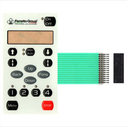 Quality Embossed Domes PET Circuit Membrane Switch Waterproof Keyboard With LED for sale