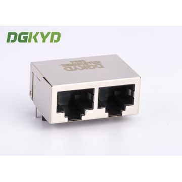 Quality 100 Megabit Dual Port RJ45 Connector With Isolation Transformer RJ45 For IP for sale