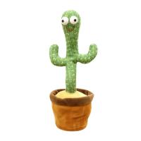 Quality Hot USB Charging Cute Dancing Flower Pot Plush Cactus Doll Electronic Twist Sing for sale
