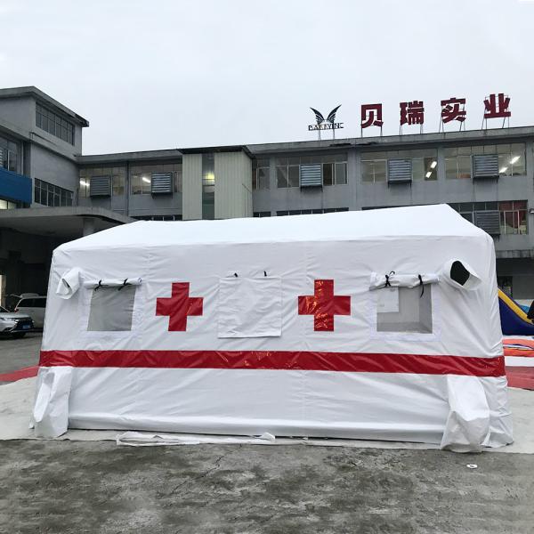 Quality Air Tight Tarpaulin Inflatable Medical Military Tent For Shelter for sale