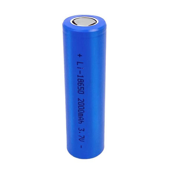Quality Lightweight 3.7v 2000mah Lithium Battery 18650 Long Cycle Life for sale
