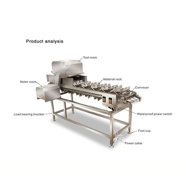Quality Automatic Vegetable Radish Corn Taro Cutting Half Machine for sale