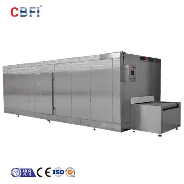 Quality 1000kgs/h Quick Tunnel Freezer Commercial Tunnel Blast Chiller Machine for sale