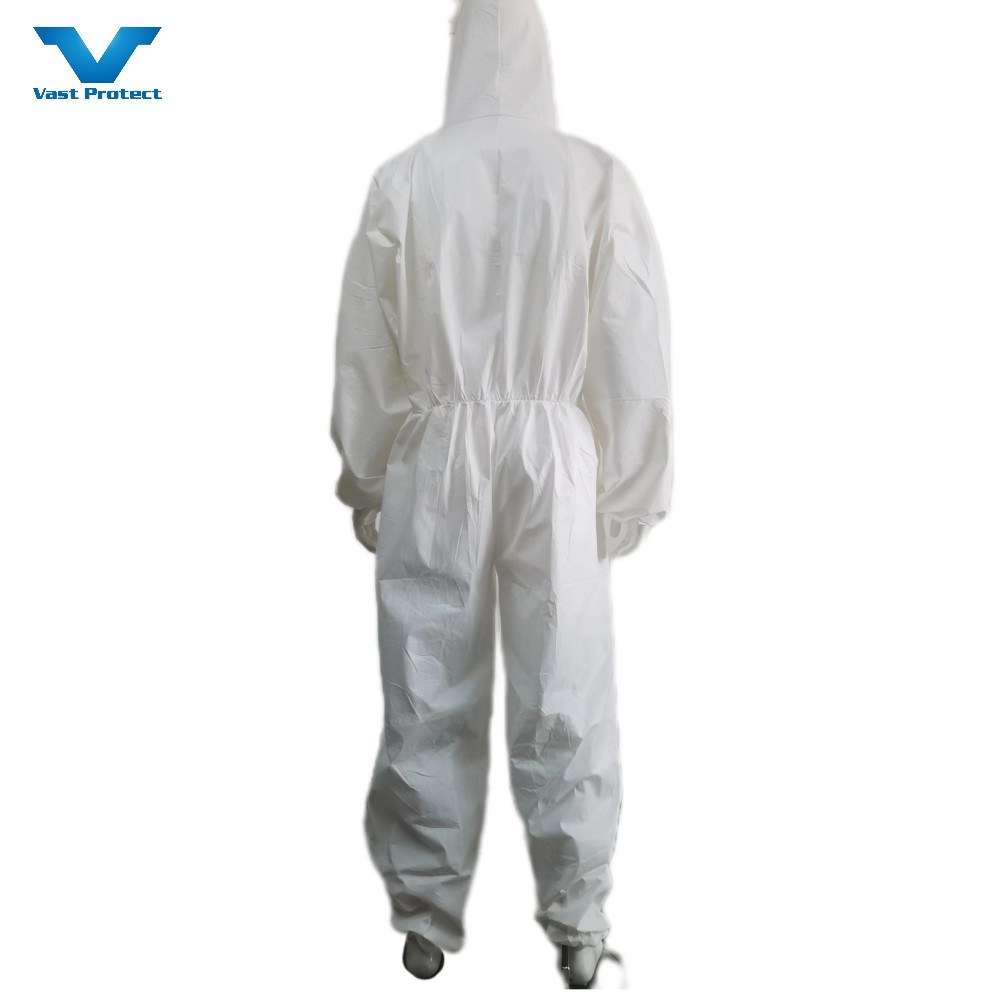 Durable Waterproof Protective Microporous Hooded Coveralls