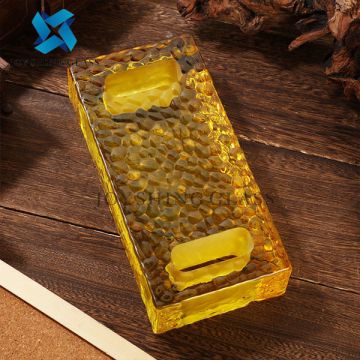 Quality Coloured Glass Brick Wall Customized Size Color Pattern Shape for sale